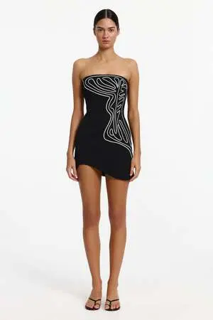 Significant Other Vhari Mini Dress By - Black