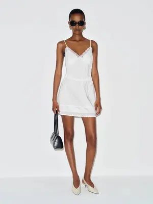 REFORMATION Cerina Dress Lace - Ivory