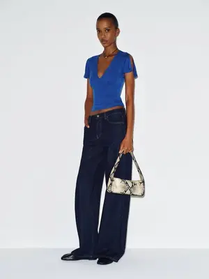REFORMATION Cosette Knit Top - Blue