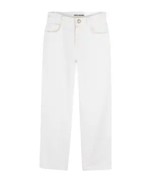 Zadig&Voltaire Belt Loops Slacks - White
