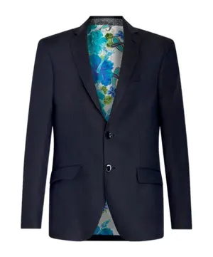 Etro Floral Printed Single-breasted Blazer - Black