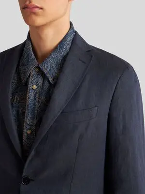Etro Floral Printed Single-breasted Blazer
