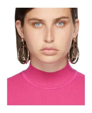Jacquemus Le Chiquito Pendant Hoop Earrings