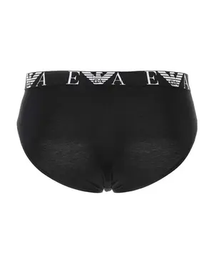 Emporio Armani Two Pack Logo Waistband Briefs