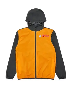 Play Comme Des Garcon Hooded Casual Jacket - Orange
