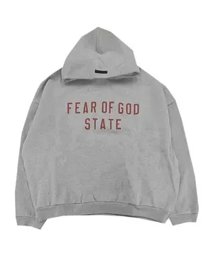 Fear Of God Fleece Hooded Sweatshirt - Gray