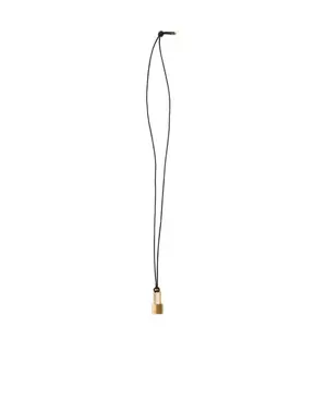 AMBUSH Logo Engraved Padlock Necklace - Yellow