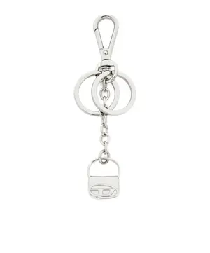 DIESEL® 1dr Charm Keyring - Silver