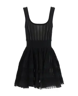 Alaïa Shiny Crinoline Mini Dress
