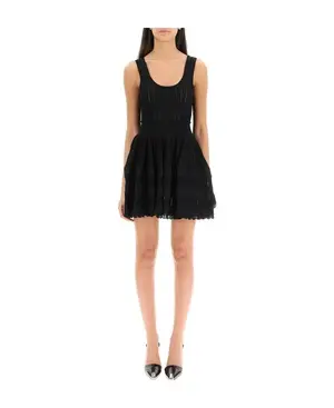 Alaïa Shiny Crinoline Mini Dress