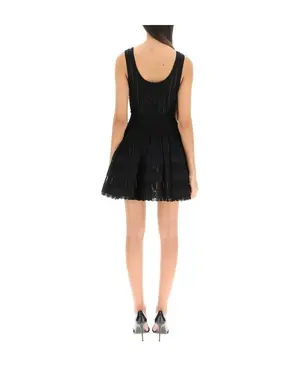 Alaïa Shiny Crinoline Mini Dress