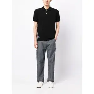 Play Comme Des Garcon Comme Des Garçons Play Short Sleeved Polo Shirt - Black