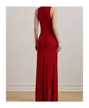 Ralph Lauren Sleeveless Gown - Madison Red