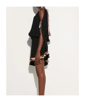 Emilio Pucci Pattern-printed Cape Blouse