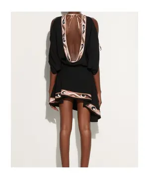 Emilio Pucci Pattern-printed Cape Blouse
