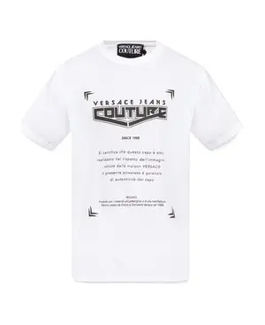 Versace Logo Statement T-shirt - White