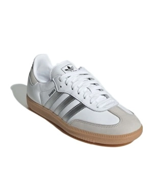 ADIDAS ORIGINALS Samba Og Lace-up Sneakers - Cloud White/silver/gray