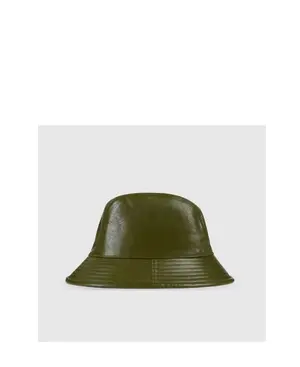 Gucci Leather Logo-plaque Bucket Hat