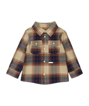 Dsquared2 Check-pattern Logo-plaque Shirt