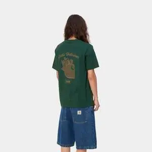 Carhartt Work In Progress T-shirt With Round Neck And Short Sleeves - Green