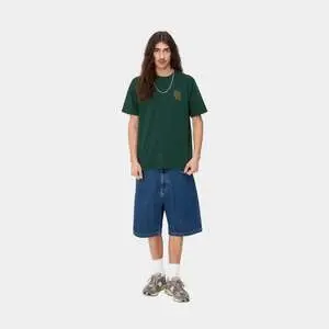Carhartt Work In Progress T-shirt With Round Neck And Short Sleeves - Green