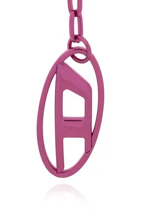 DIESEL® Oval D Metallic Keyring