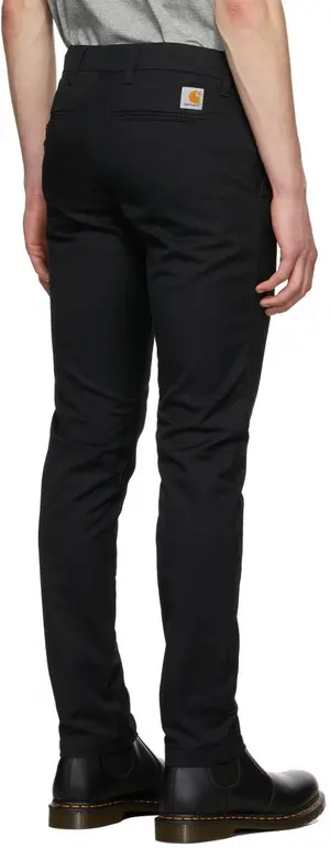 Carhartt Work In Progress Slim Fit Chinos With Zip Fly And Label Detail