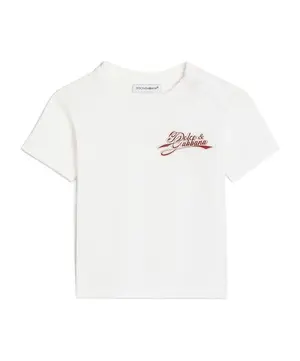 Dolce & Gabbana Jersey T-shirt With Logo - White
