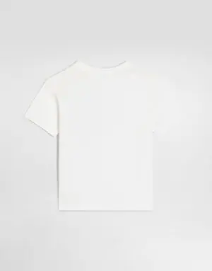 Dolce & Gabbana Jersey T-shirt With Logo - White