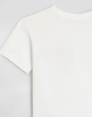 Dolce & Gabbana Jersey T-shirt With Logo - White