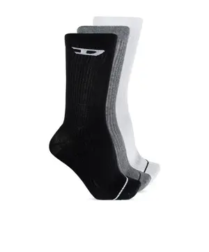 DIESEL® Logo Intarsia Socks - Black
