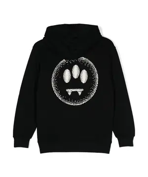 BARROW Smiley Print Cotton Hoodie