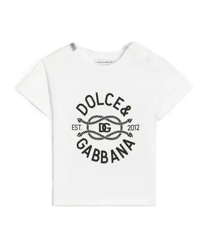 Dolce & Gabbana Jersey T-shirt With Logo - White