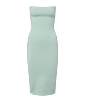 Jacquemus Strapless Midi Dress - Green