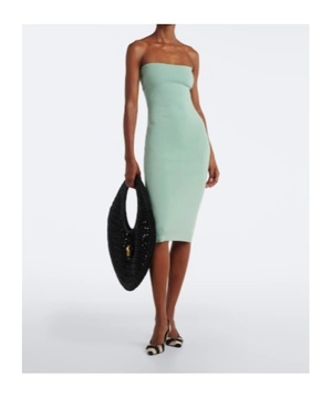 Jacquemus Strapless Midi Dress
