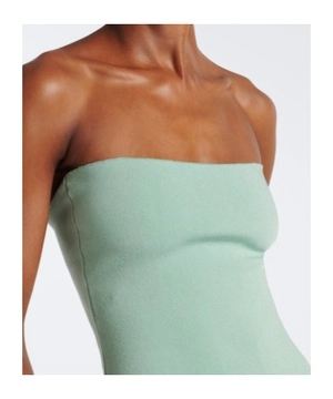 Jacquemus Strapless Midi Dress