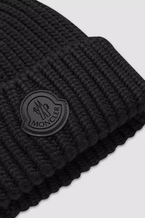 Moncler Logo Patch Beanie
