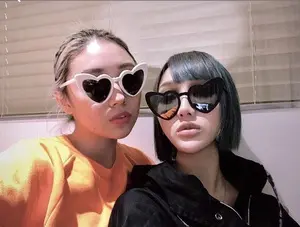 Saint Laurent Loulou Heart-shape Frame Sunglasses
