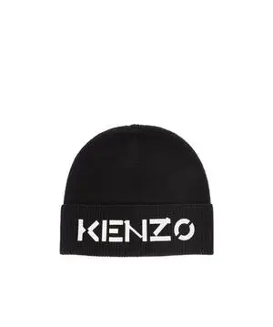 Kenzo Embroidered Logo Ribbed Beanie