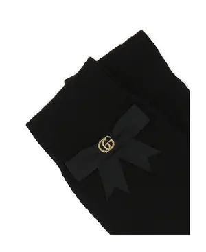Gucci Gg-embellished Bow Socks