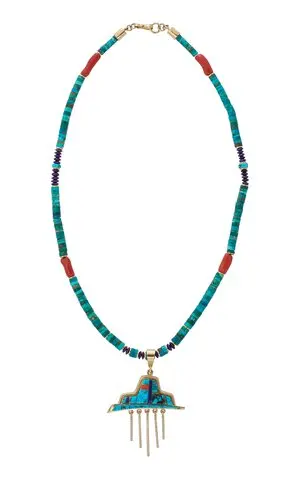 MAHNAZ COLLECTION 18K Yellow Gold Necklace, By Don Supplee (Hopi)