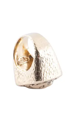 MAHNAZ COLLECTION 18k Yellow Lion Ring David Webb