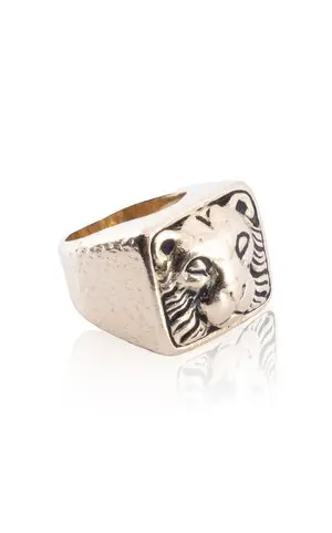 MAHNAZ COLLECTION 18k Yellow Lion Ring David Webb