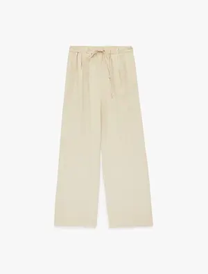 Koton Drawstring Waist Wide Leg Trousers