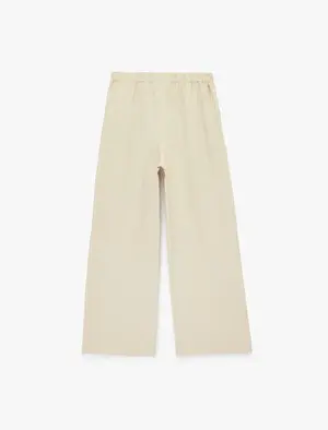 Koton Drawstring Waist Wide Leg Trousers