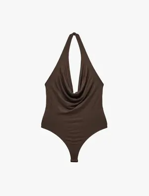 Koton Halter Neck Drape Bodysuit