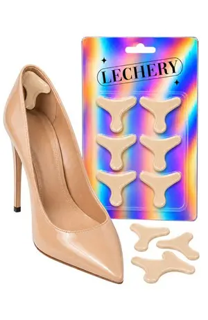 LECHERY® 3-pack T Heel Grips Beige