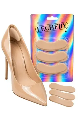 LECHERY® 3-pack Heel Liners - Beige