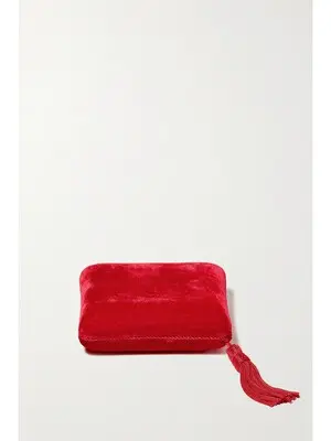 Sophie Bille Brahe Small Velvet Jewelry Box - Red
