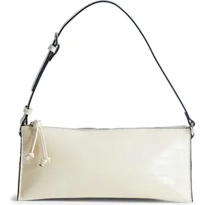 Topshop Simone Croc Embossed Faux Leather Shoulder Bag